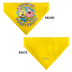 Pet Bandana - SpongeBob SquarePants and Friends SOAK UP POSITIVITY Pos